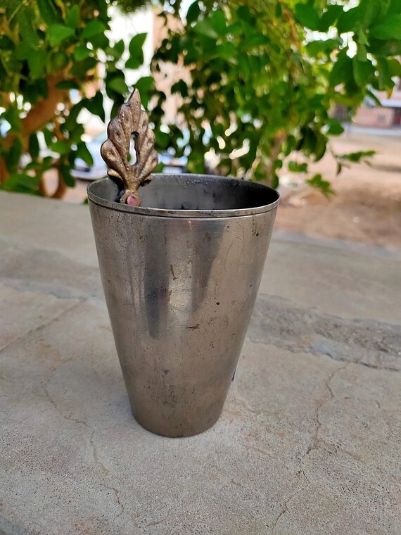 Antique Original Brass Water Glass Planter Old Hand Crafted | Etsy