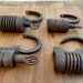 Antique Original Barrel Shape Iron Padlocks / Old Iron Big Heavy ...