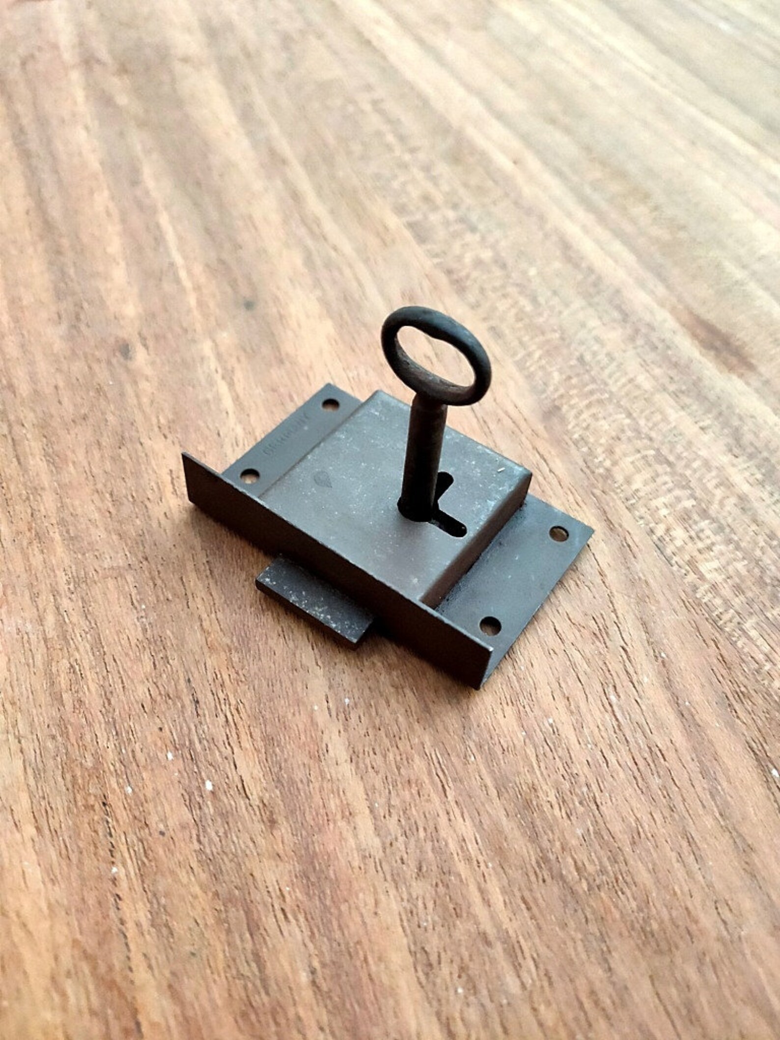 Antique Iron Cabinet Lock Old Victorian Drawer Lock Chest Box | Etsy