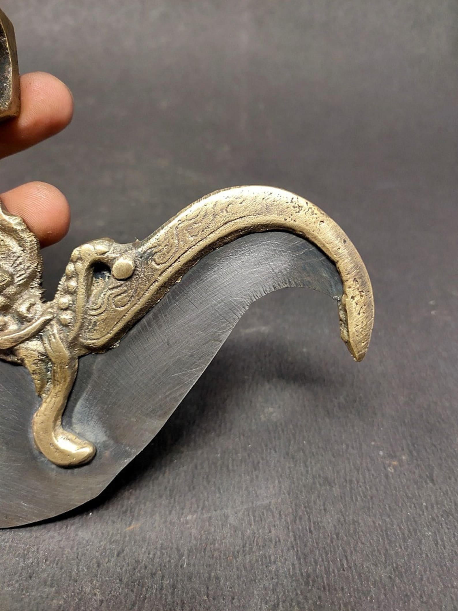 Brass Axe Head Unique Carved Iron Blade Axe Head Antique Look - Etsy