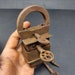 Antique Look Iron 5 Key Tricky Lock Hidden Key Hole Puzzle Padlock Hand ...