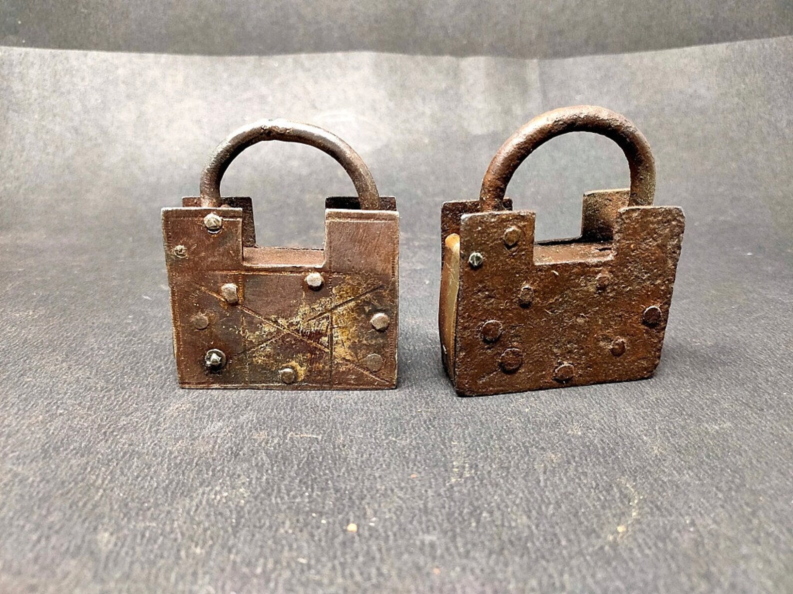 Antique Iron Tricky Padlock Old Hand Crafted Screw System Lock - Etsy