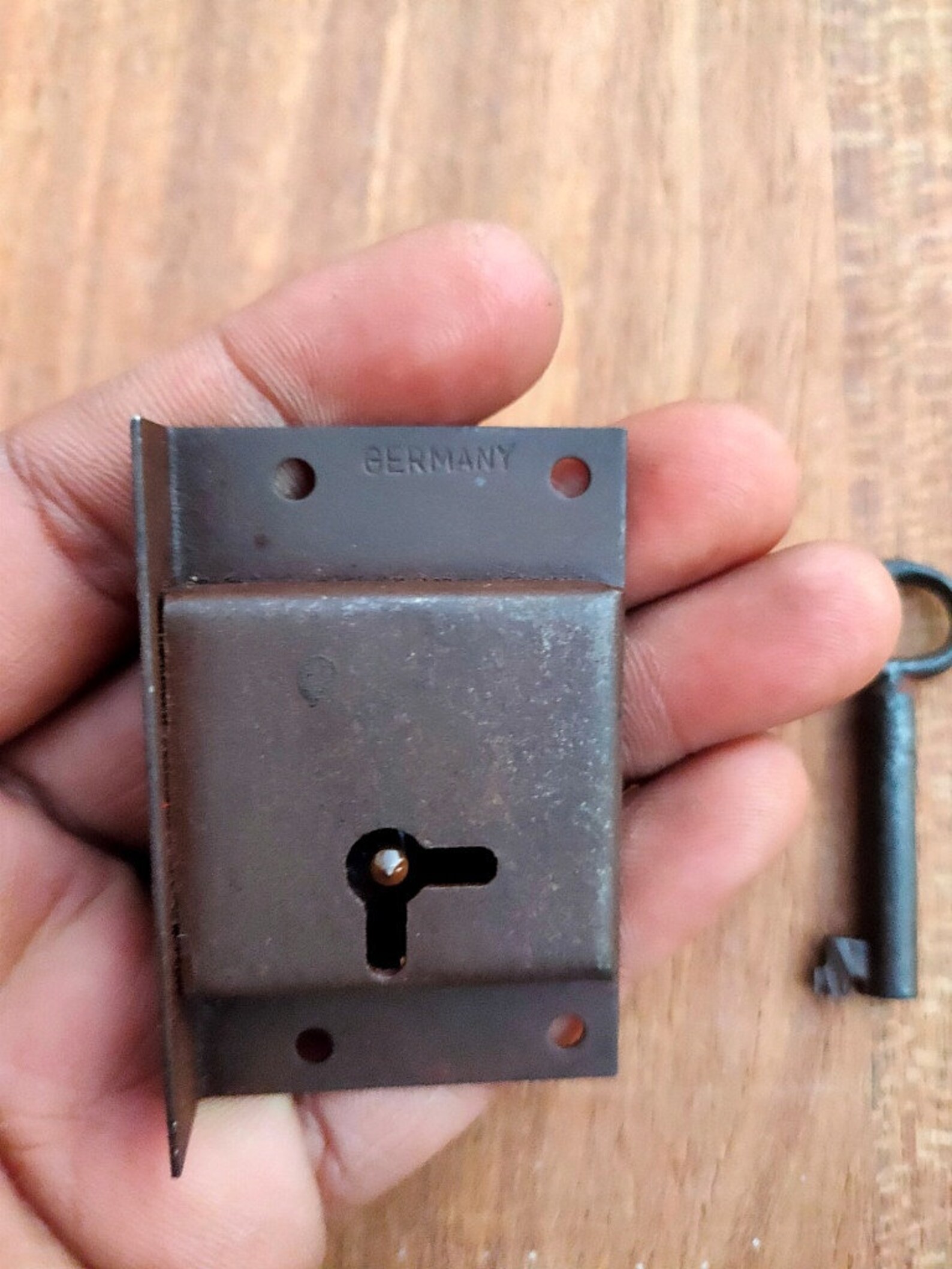 Antique Iron Cabinet Lock Old Victorian Drawer Lock Chest Box - Etsy