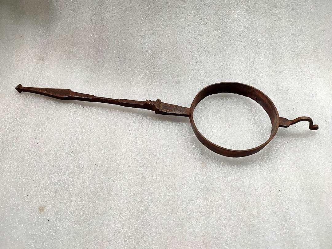 Antique Indian Tribal Hand Forged Opium Filter Stand Old Solid Iron ...