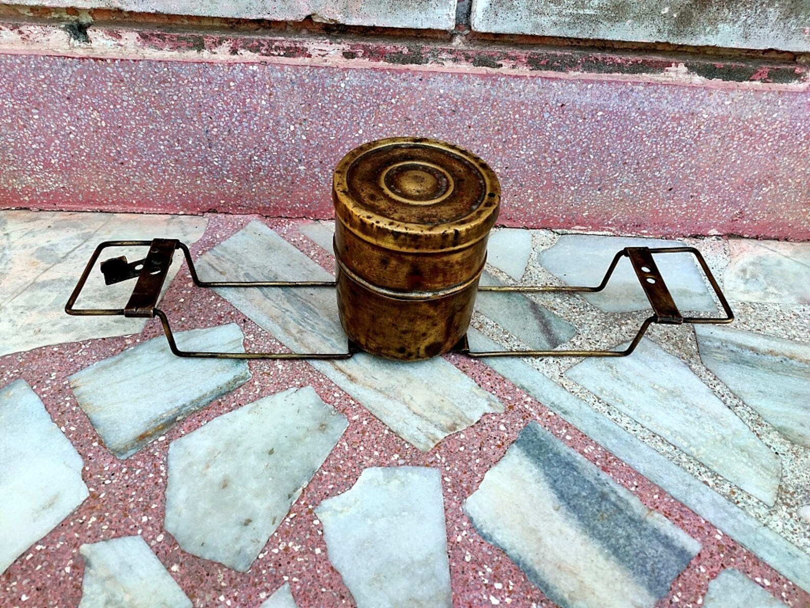 Old brass Lunch box/ brass tiffin box/ brass lunch box/ brass | Etsy