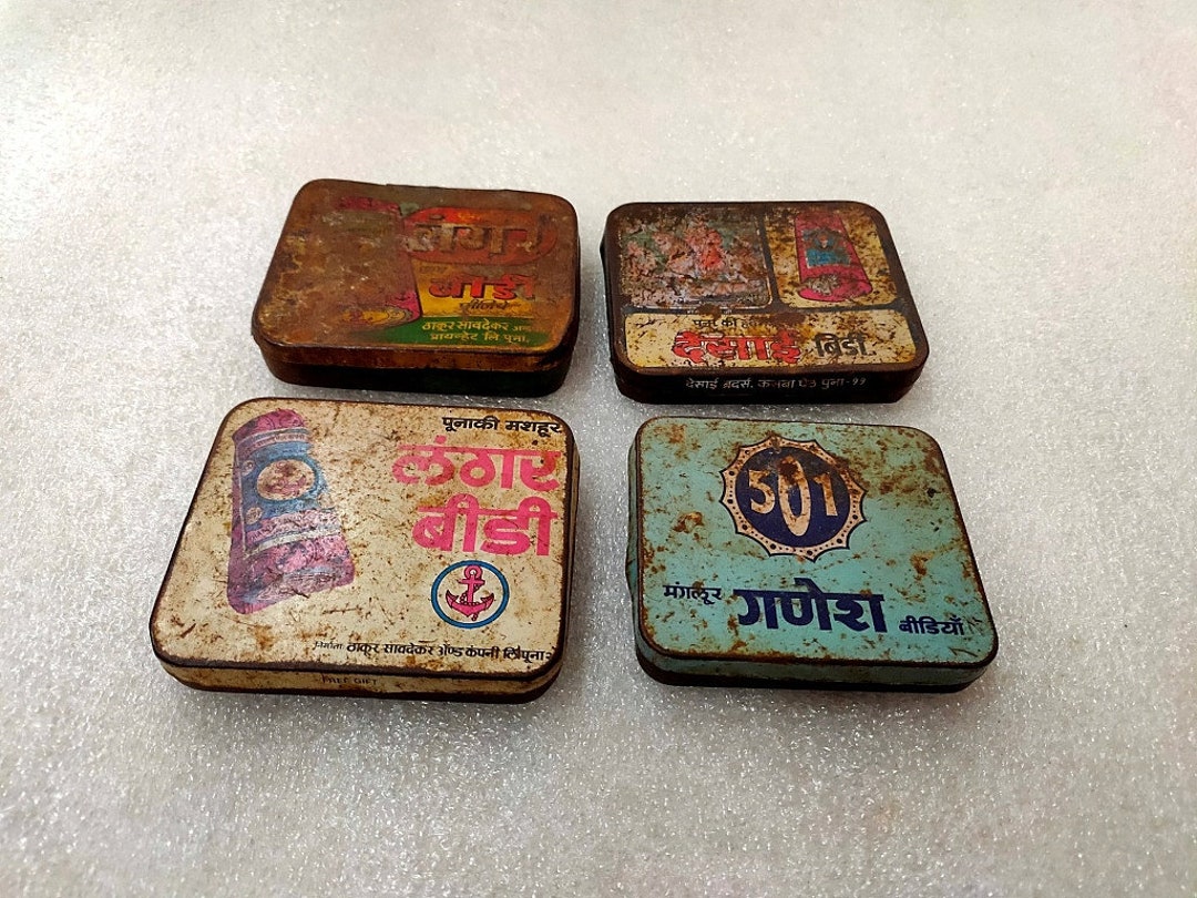 Antique Indian Iron Langar Bidi Ghanesh Bidi Deshai Bidi Advertising ...