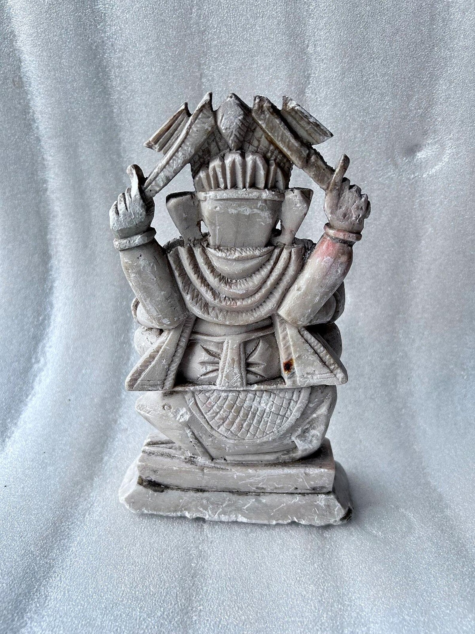 Antique Fine Italian Marble Hindu God Ganesha Statue Old Unique Stone ...