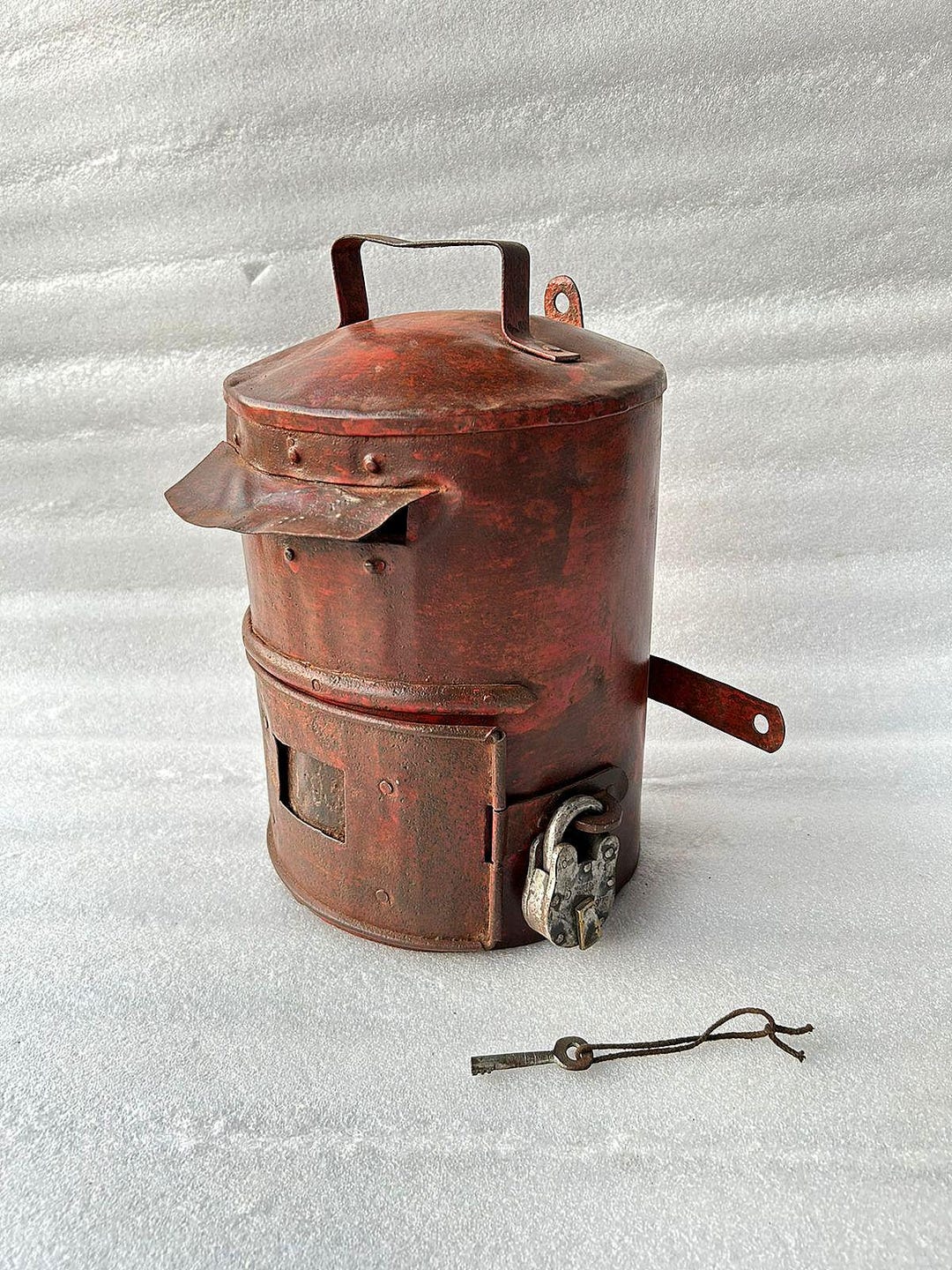 Vintage Iron Hand Painted Post Box Old Indian Letter Box Metal Mailing ...