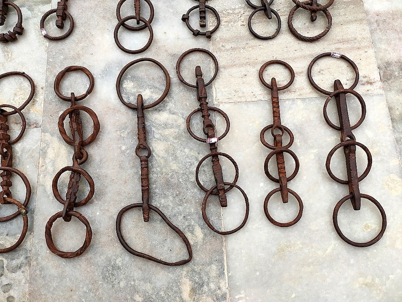 50 Pc Antique Iron Horse Bit Hand Forged Engraved Design Unique Horse ...