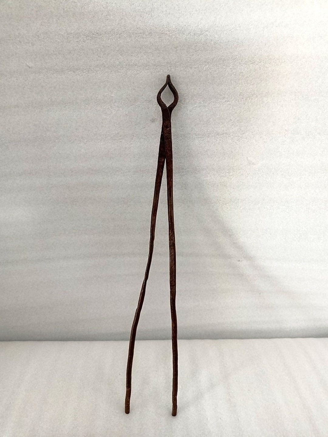 Antique Cast Big Iron Pliers Old Hand Crafted Blacksmithing Pliers Tool ...