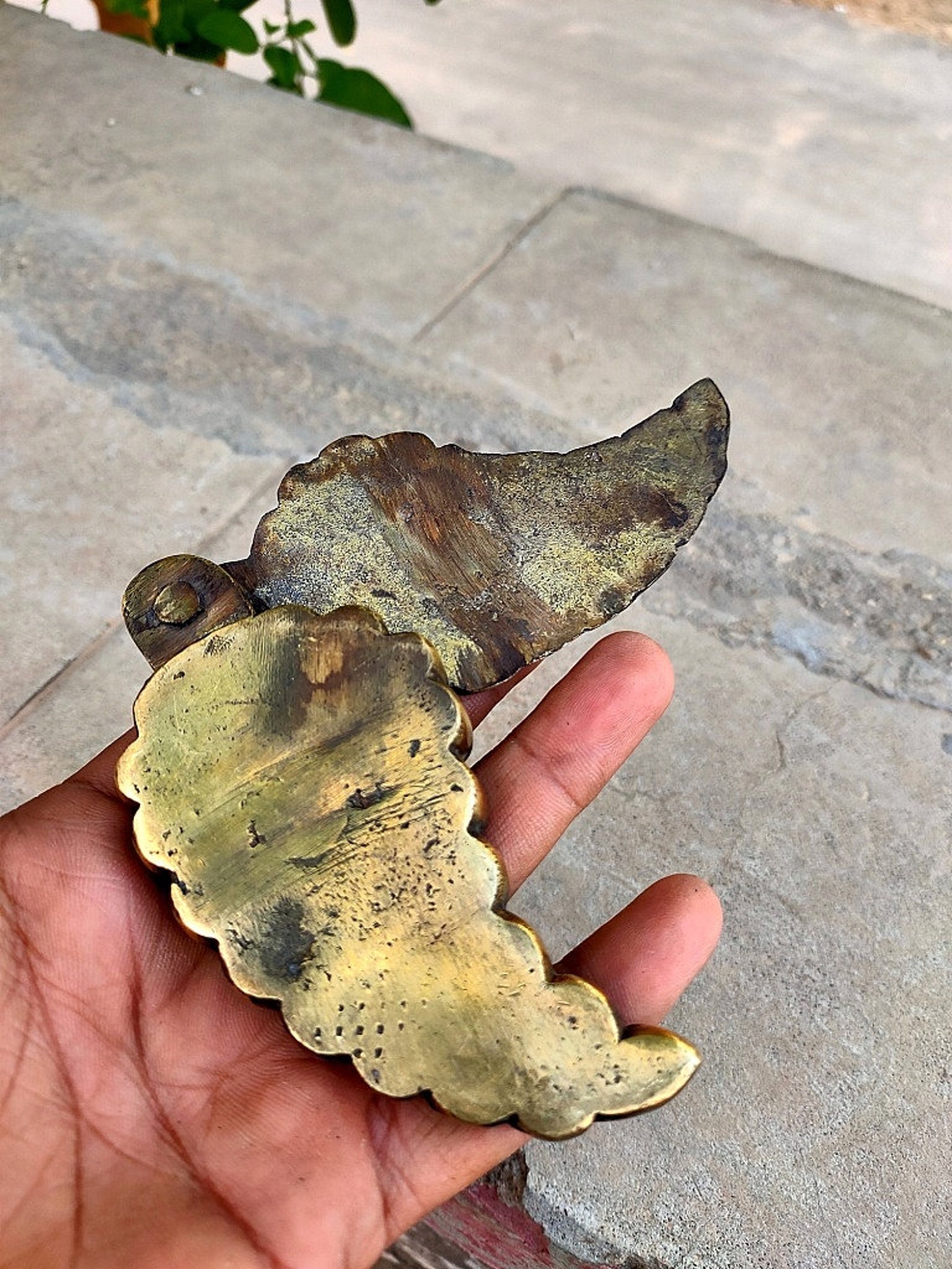 Old Brass Tikka Pot Old Hindu God Shiva Head Carved Kumkum Box | Etsy