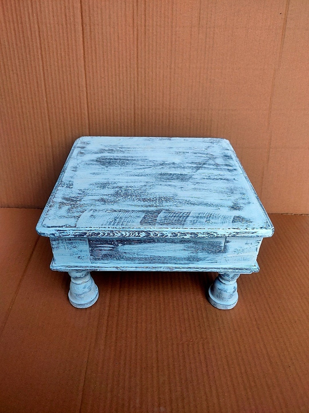 Antique Wooden Handmade Bajot Old Wooden Hand Carved Hindu God Sitting ...