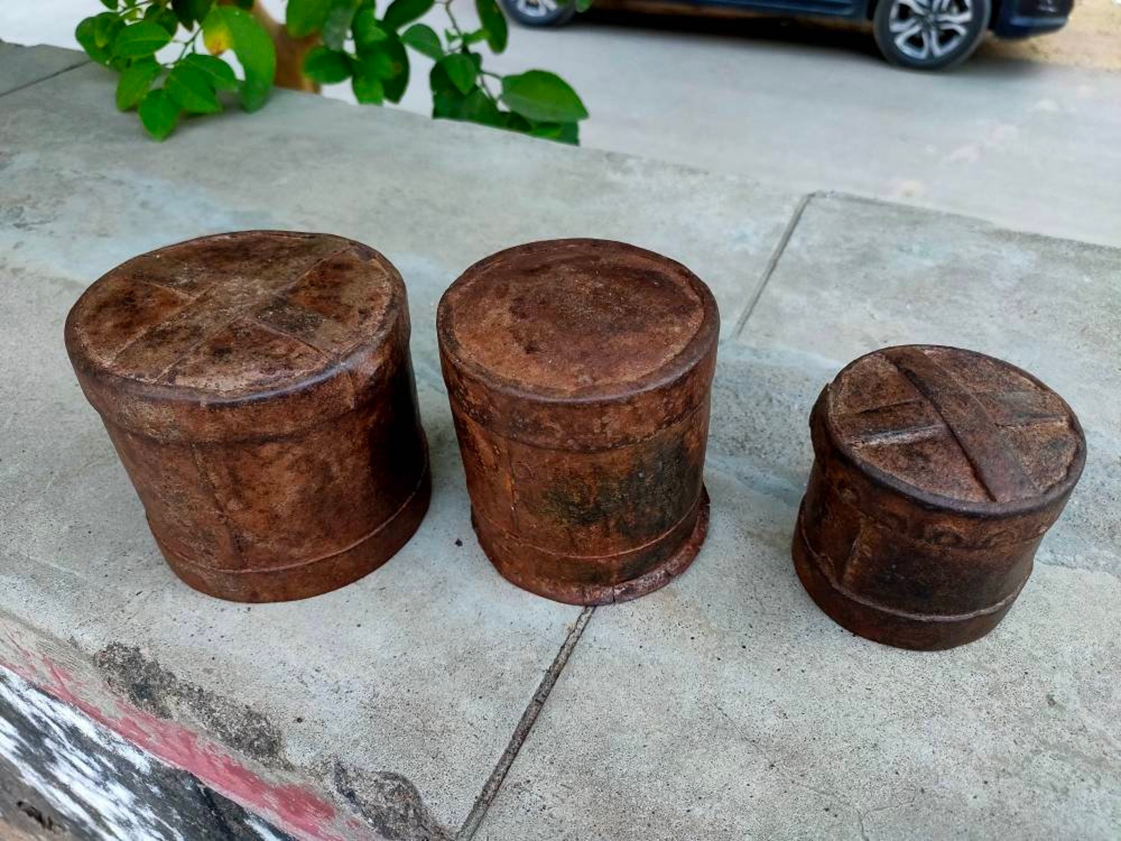 Antique Iron Rice Measurement Pot Old Hand Made Pot Hand | Etsy