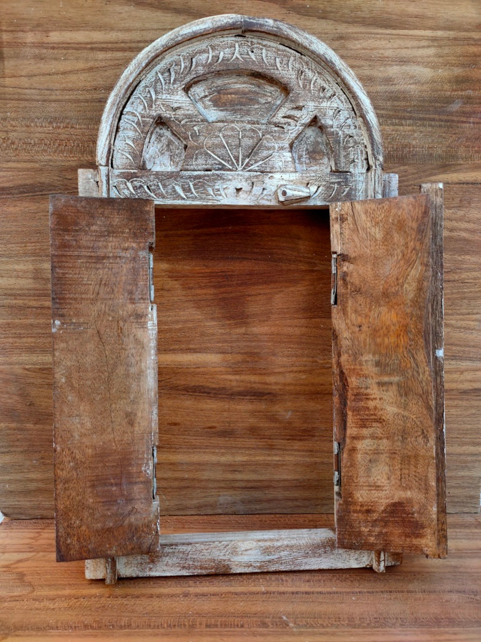 Wood Hand Floral Carved Window Door Framed Wooden Lock System - Etsy