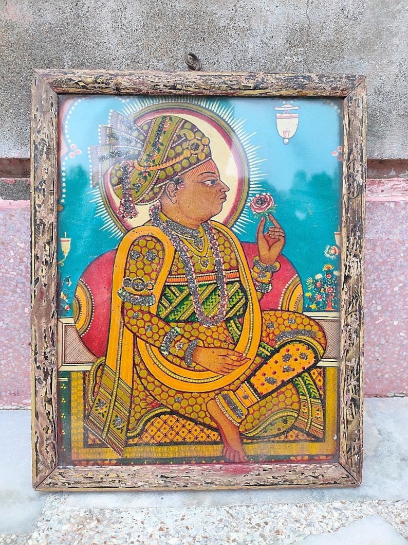 Antique Original Hindu God Ramdev Litho Print Old Hindu Priest - Etsy