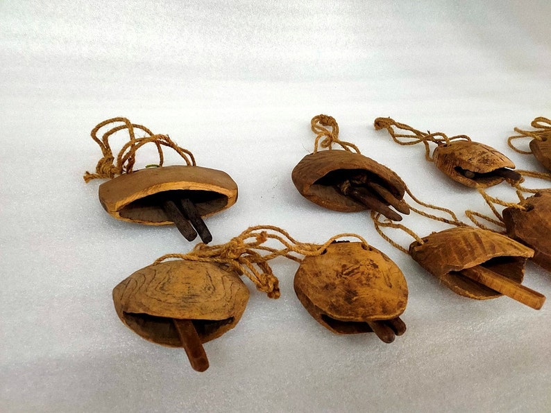 Vintage Wooden Cow Bell Old Hand Carved Calf Bell Wooden - Etsy