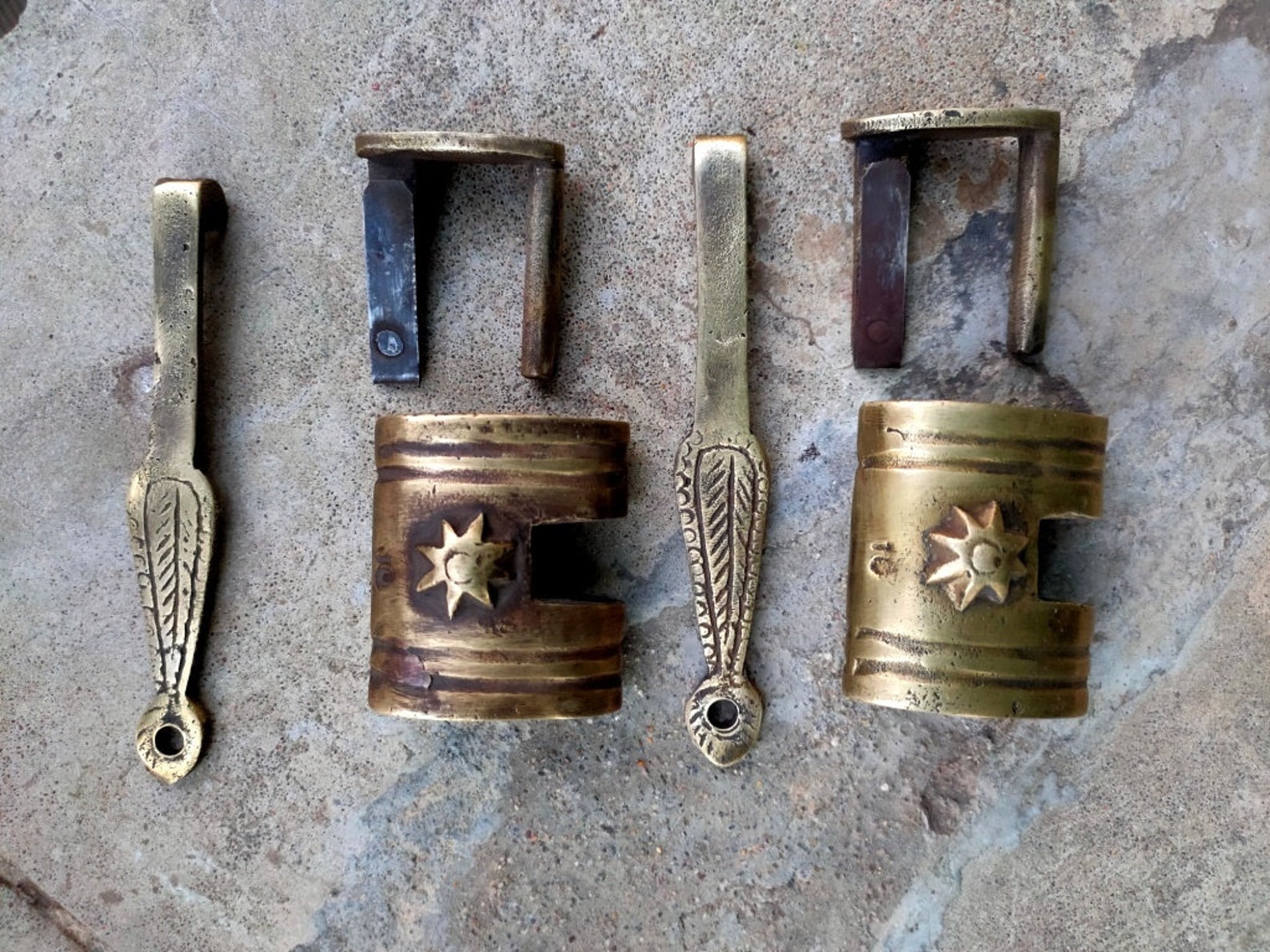 Old Brass Handcrafted Small Padlock /penny Padlocks/ Brass - Etsy