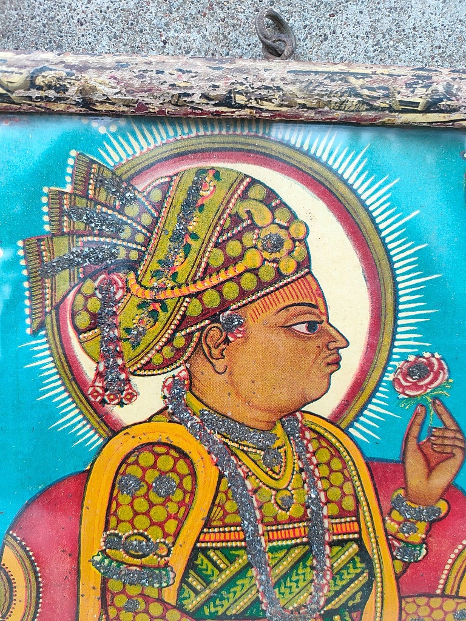 Antique Original Hindu God Ramdev Litho Print Old Hindu Priest - Etsy