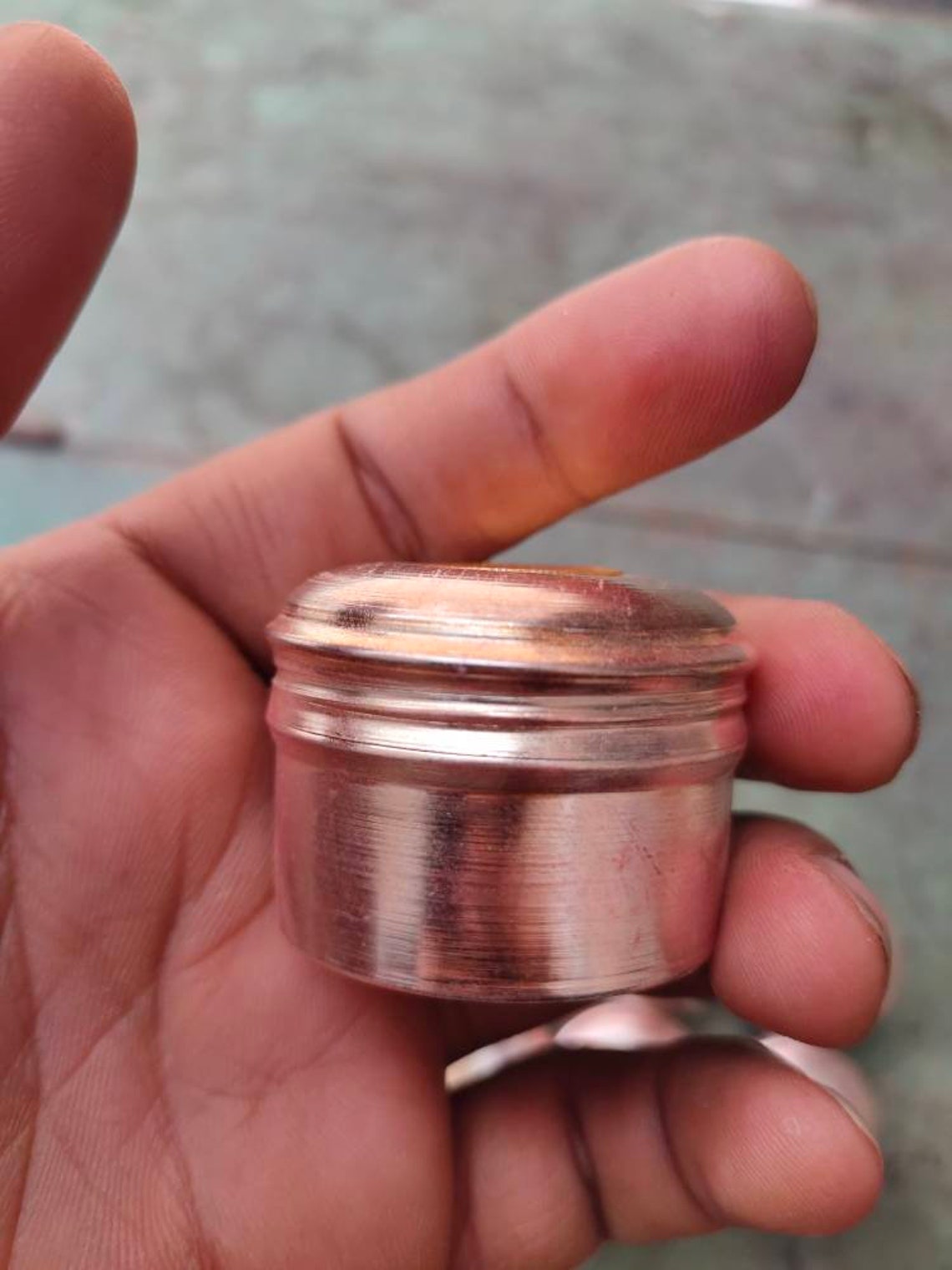 Old Silver Plated Box Old Copper Pill Box Pure Silver Plated - Etsy