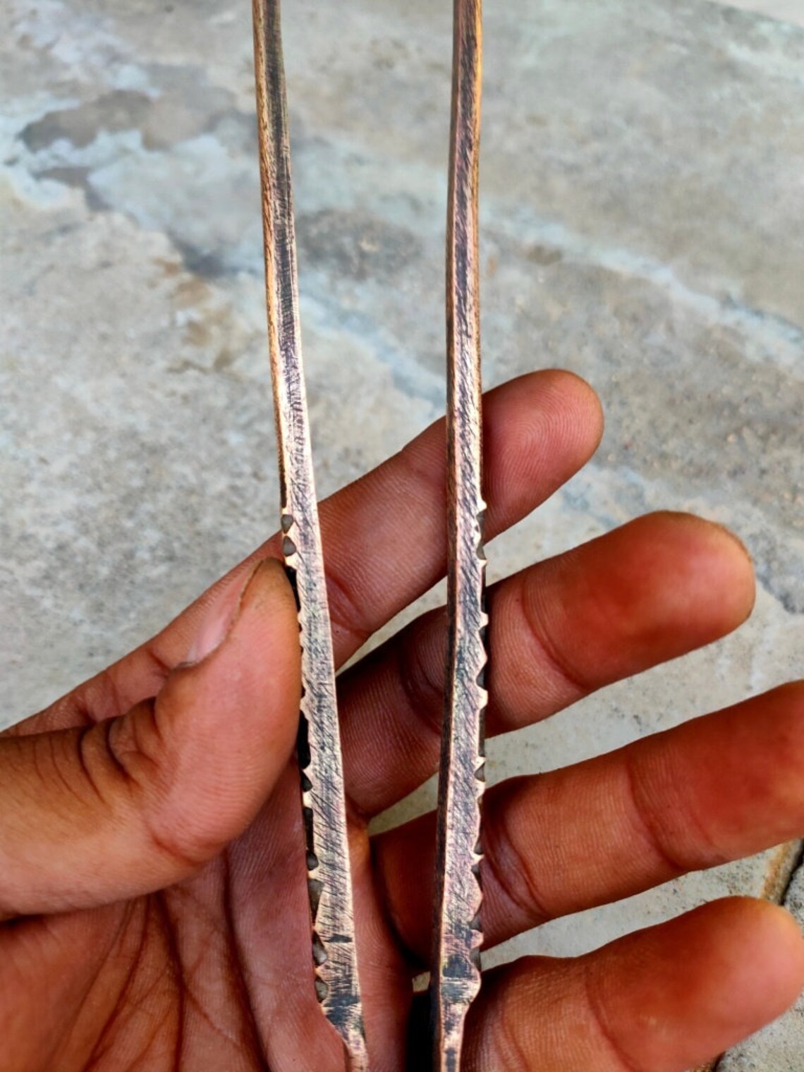 Antique Brass Tongs Old Hand Forged Tongs Indian Kitchenware - Etsy