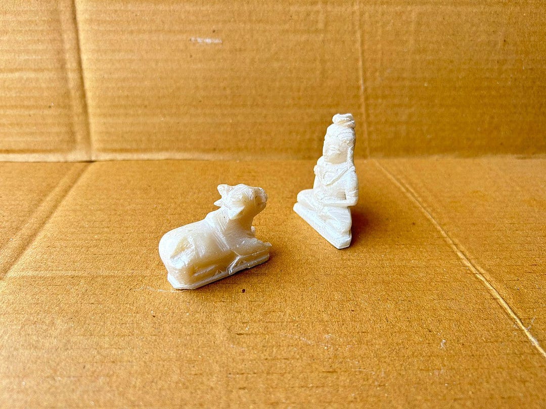 Antique Italian Marble Stone Religious Hindu God Shiva Statue Old White ...