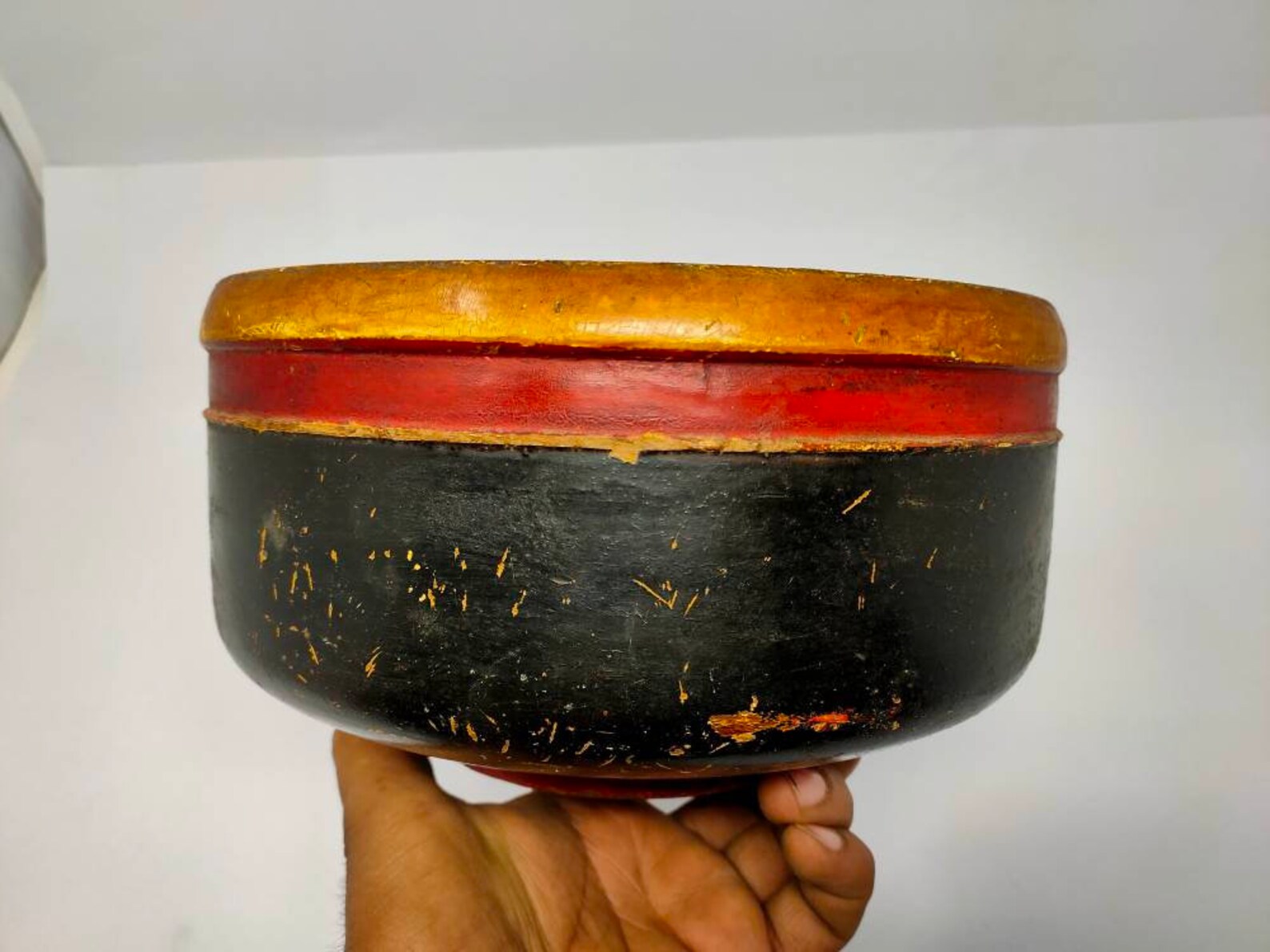 Ancient Wooden Jain Priest Bowl Hand Made Single Piece Wood Bowl Food ...