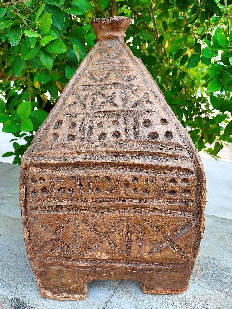 Antique Paper Pulp Box Hand Made Hut Shape Bird Cage Old | Etsy