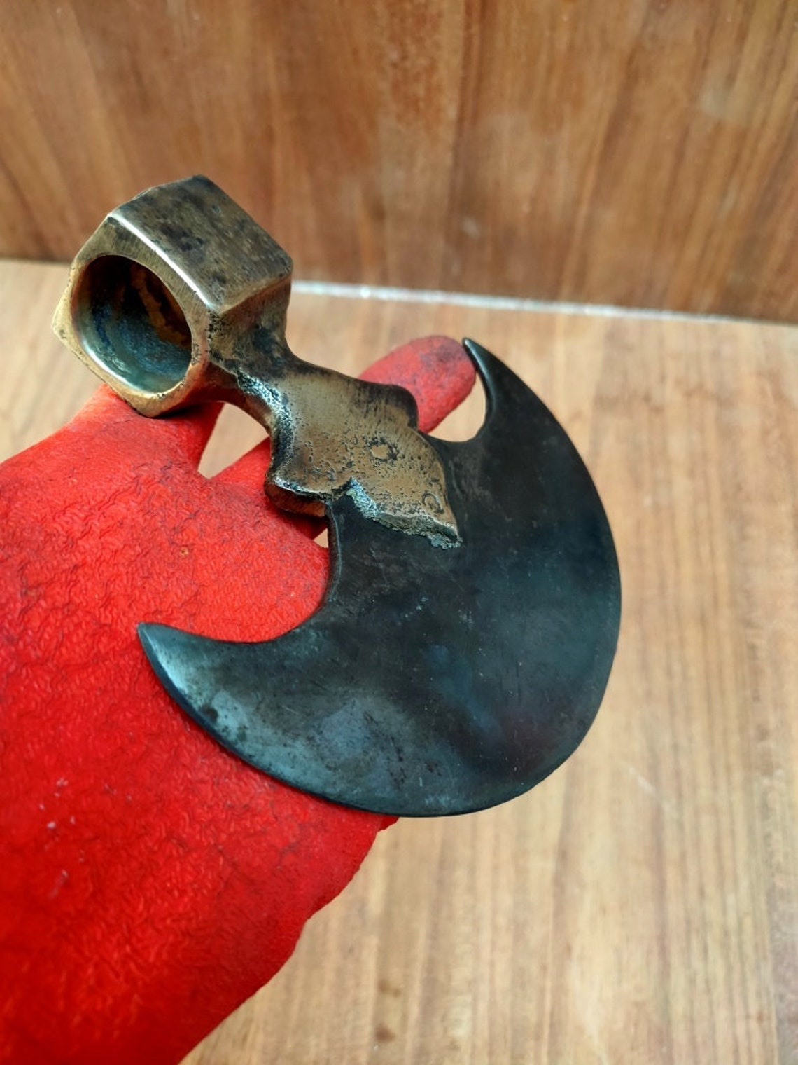 Brass Axe Head Unique Floral Carved Iron Blade Axe Head | Etsy