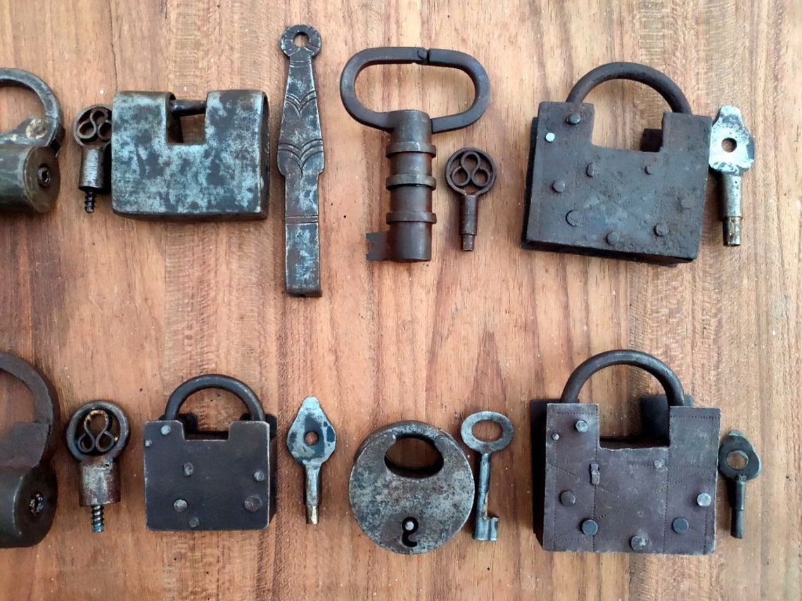 Antique Iron German Lock Tribal Lock Barrel Shape Padlock | Etsy