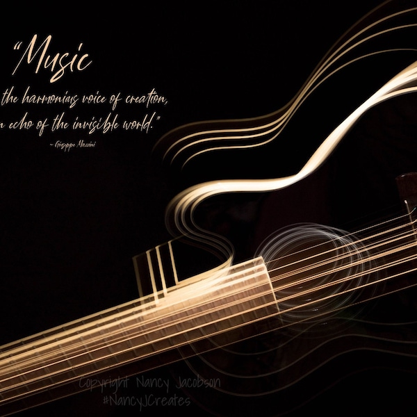 Musical Inspirational Quote - Etsy