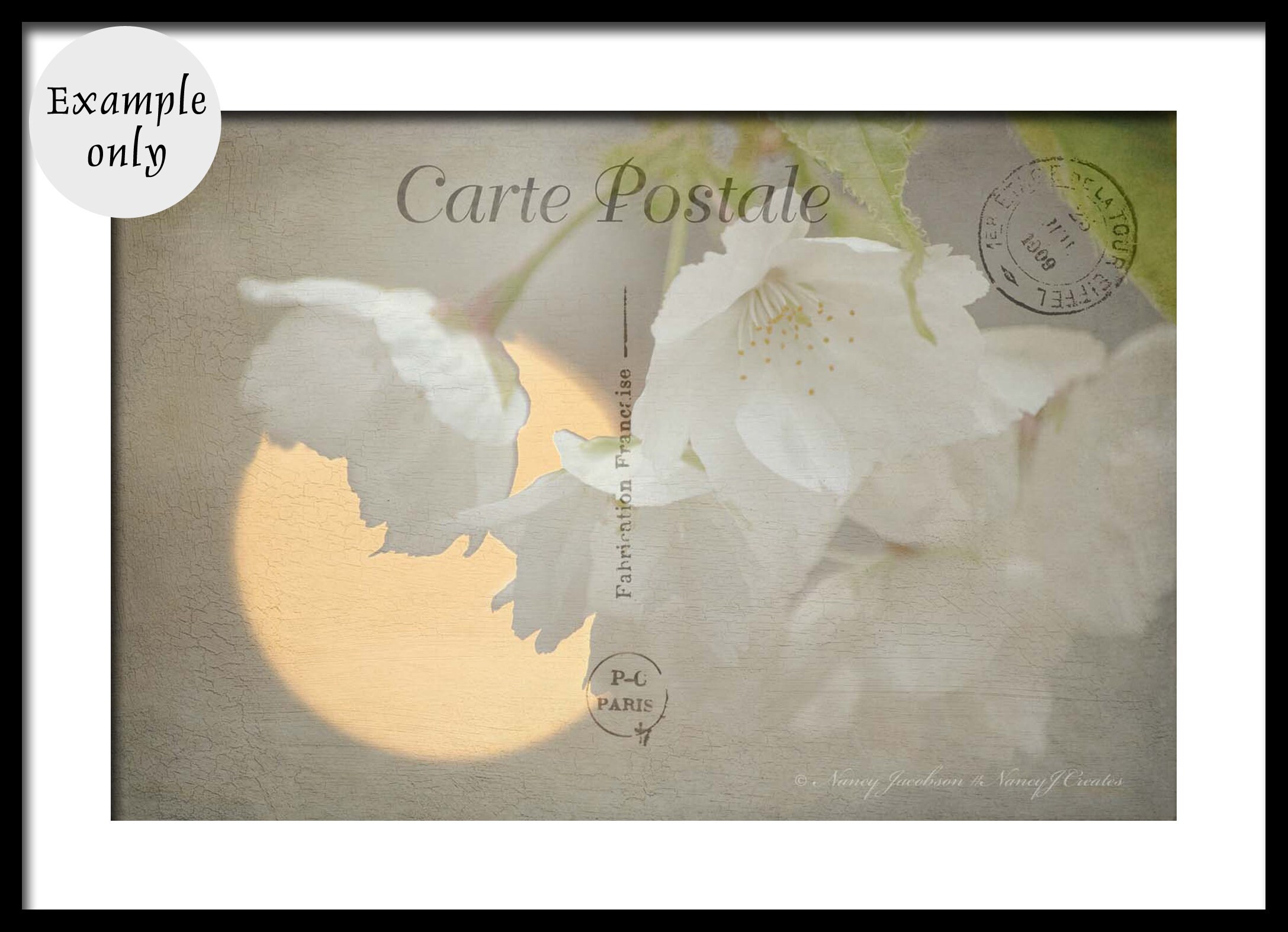 Vintage French Postcard Floral Print Dreamy Wall Art | Etsy