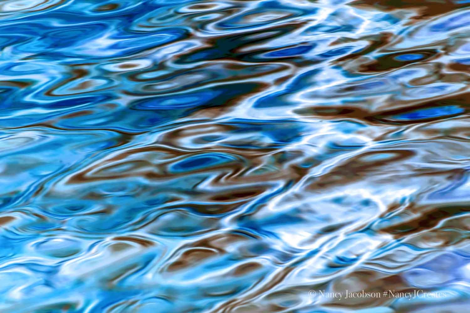 Spa Art Fluid Water Photo Abstract Photography Blue - Etsy