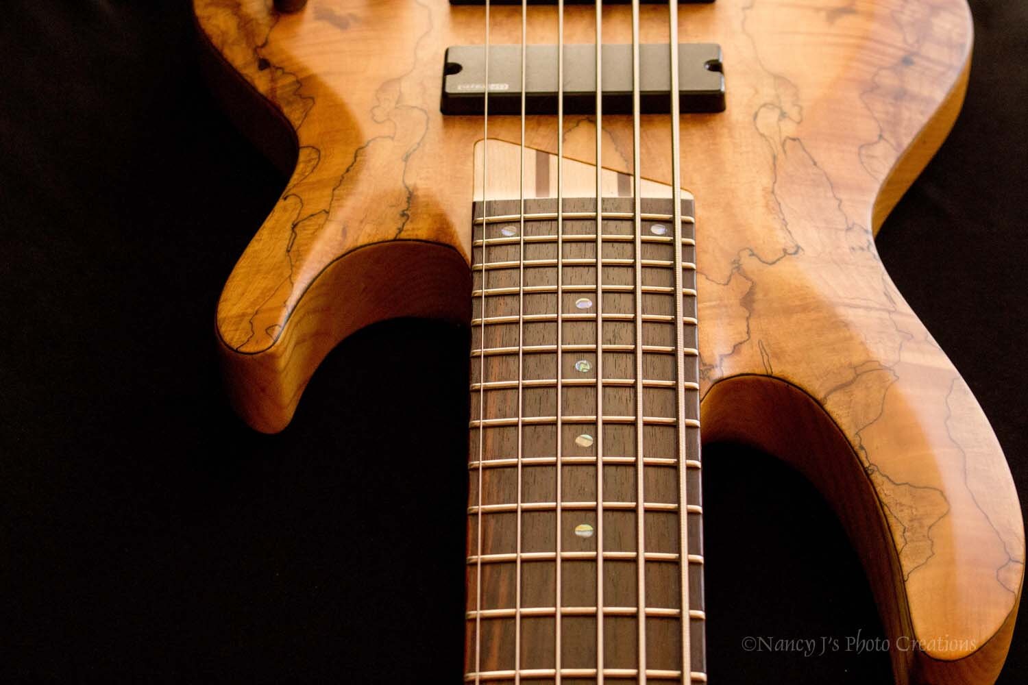 6-string Electric Bass Guitar Photo Music Gift Contemporary Large Art ...