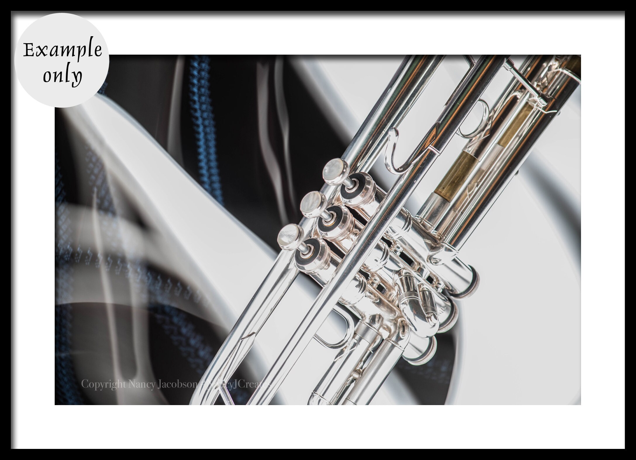 Trumpet Art, Music Decor, Contemporary Art, Trumpeter Gift for Musician ...