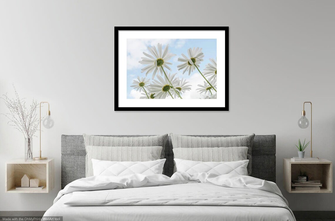 Daisy Floral Wall Art Print Flower Photography Delicate | Etsy