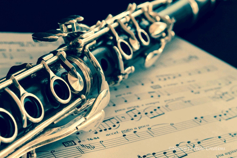Clarinet Art ~ Musical Instrument Photography, Gift for Musician, Large ...