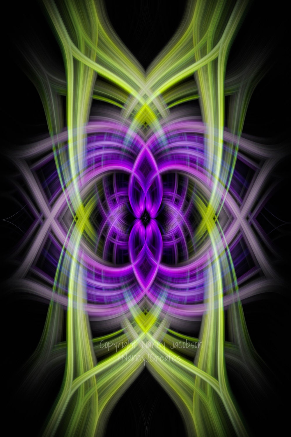 Modern Art Digital Design From Spring Floral Photo Abstract Wall Art ...