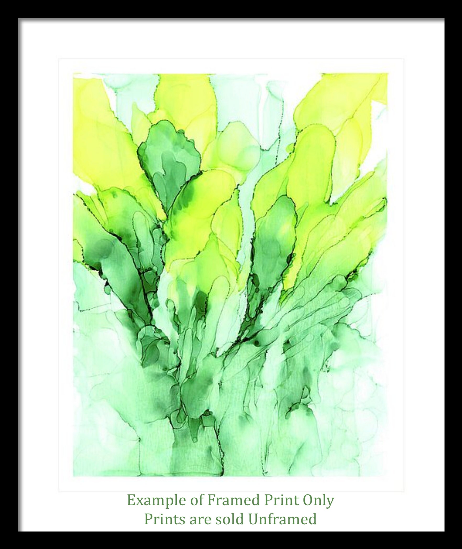 Spring Inspiration Fine Art Print From My Original Alcohol Ink Painting ...