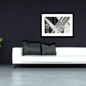 Trumpet Art, Music Decor, Contemporary Art, Trumpeter Gift for Musician ...