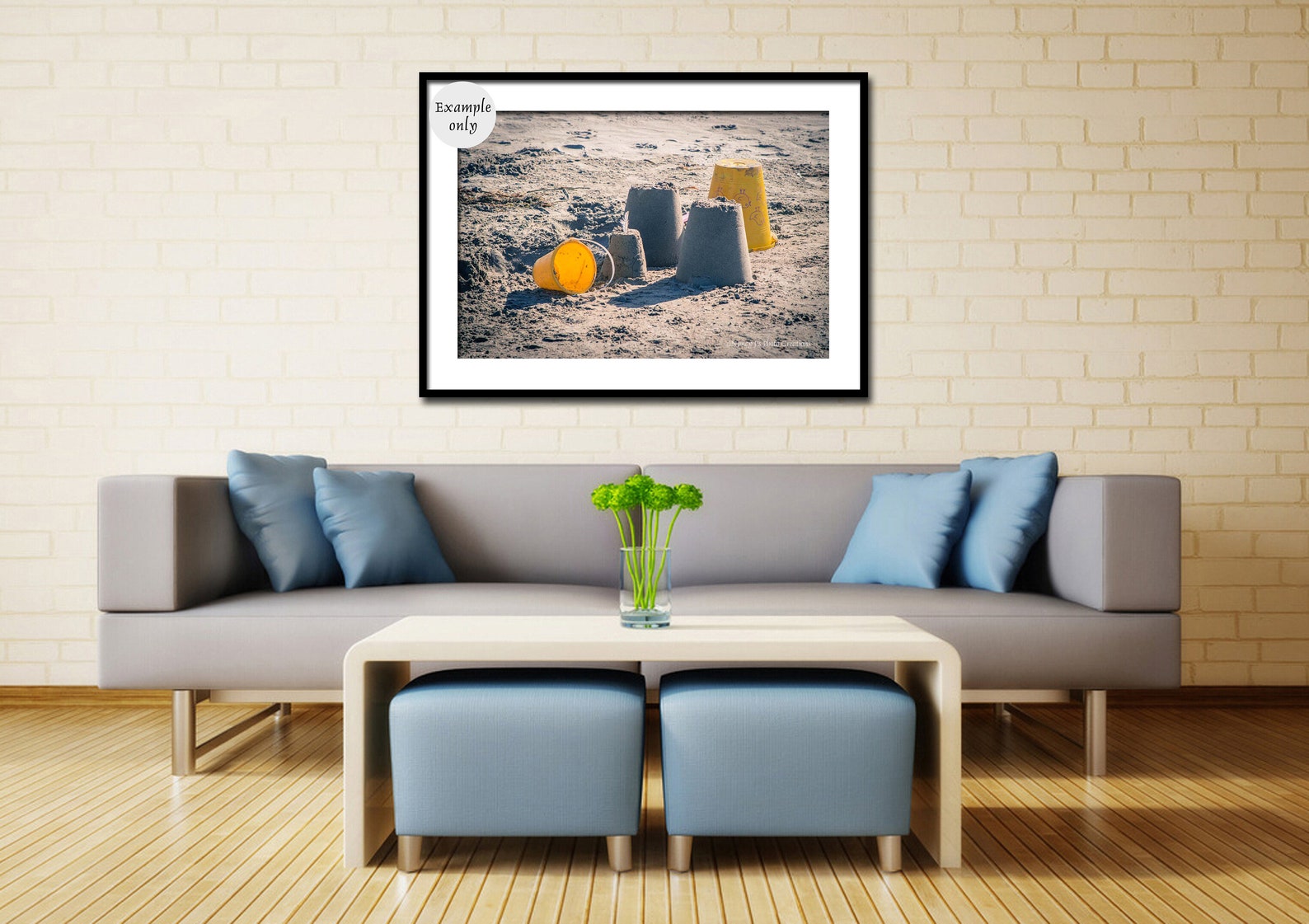Sand Castle Decor, Children's Art, Beach Art, Casual Wall Art, Nursery ...