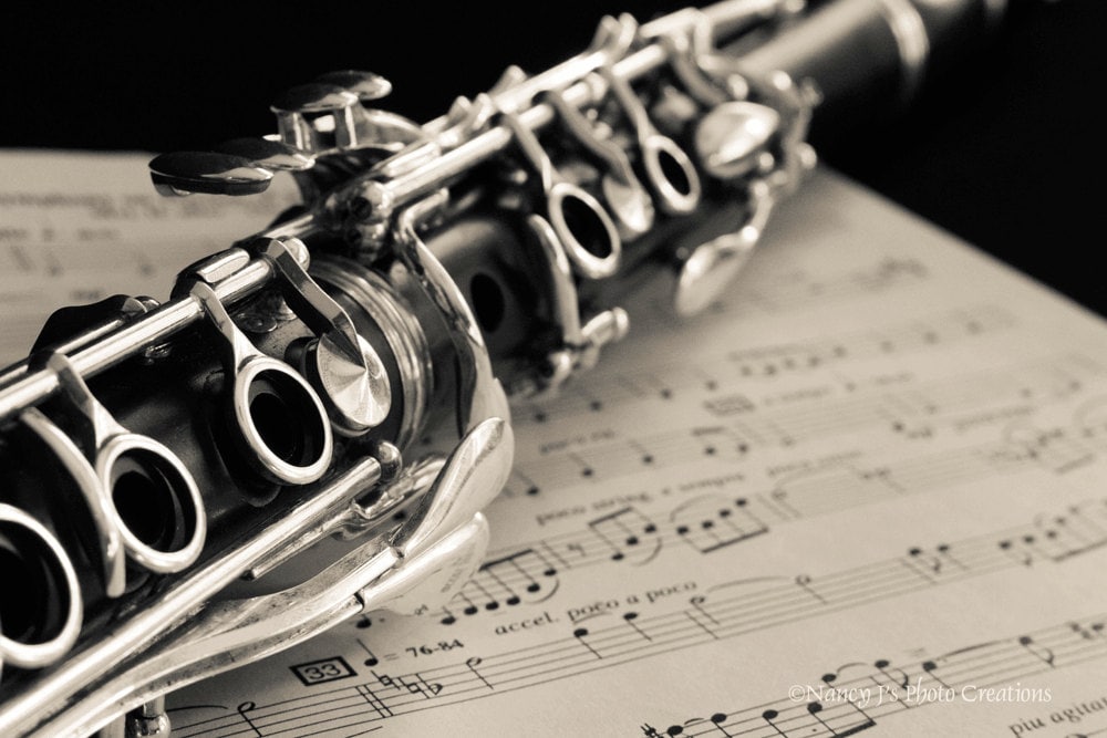 Clarinet Art ~ Musical Instrument Photography, Gift for Musician, Large ...