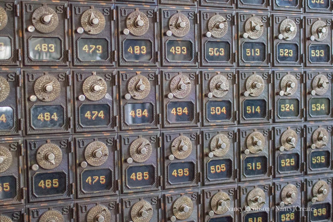 Rustic Wall Art Antique Mailboxes Historic Post Office - Etsy