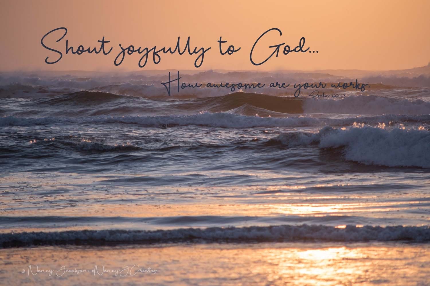 Christian Art Beach Photography Sunset Picture Religious | Etsy