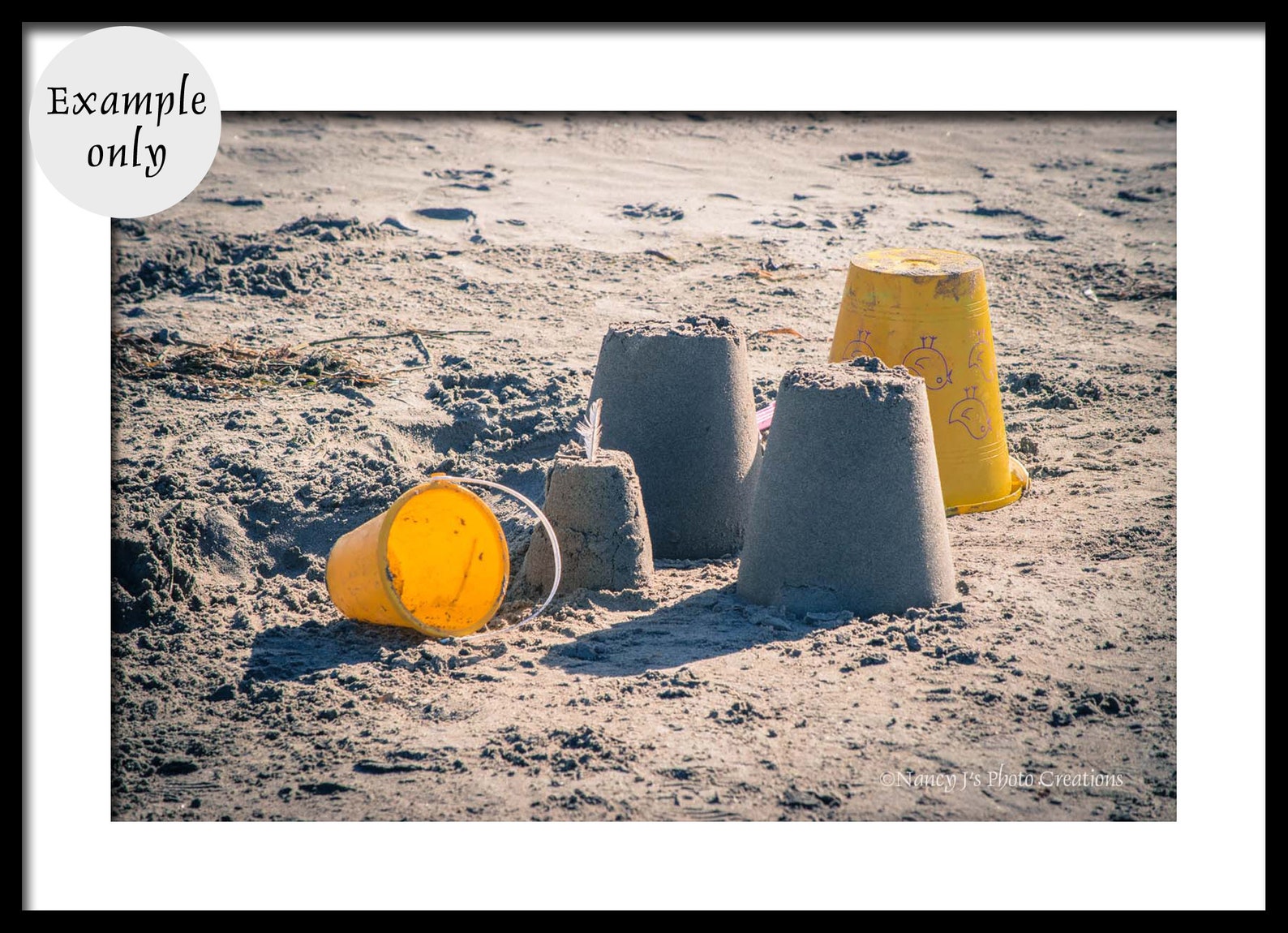 Sand Castle Decor, Children's Art, Beach Art, Casual Wall Art, Nursery ...