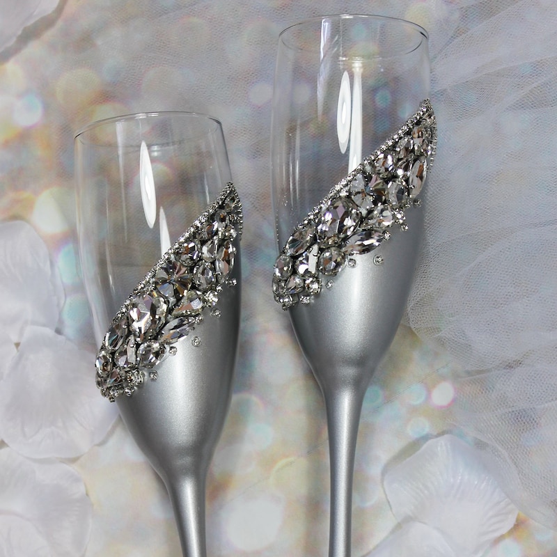 Wedding Champagne Glasses - Etsy