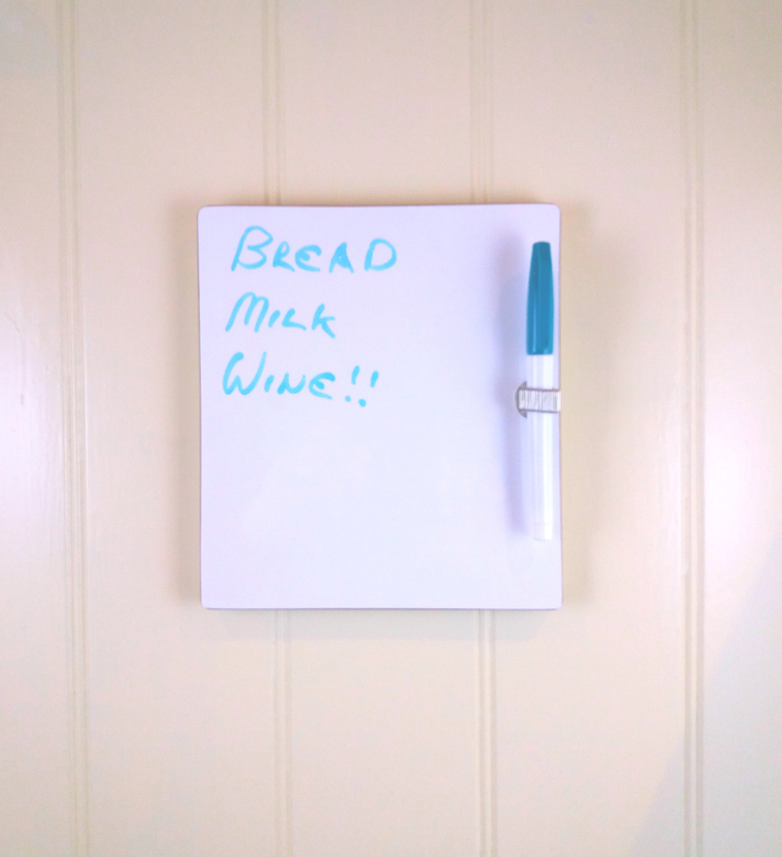 Small Whiteboard / Kitchen Message Board / Fridge Whiteboard - Etsy