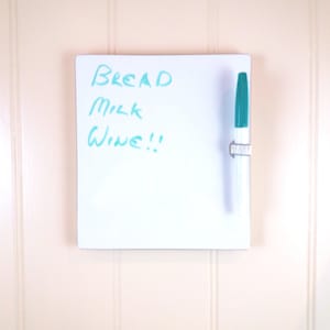 Small Whiteboard / Kitchen Message Board / Fridge Whiteboard (A5 or A4 ...