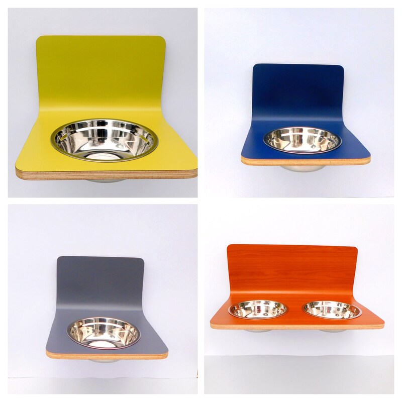 Wall Mount Dog Bowls - Etsy