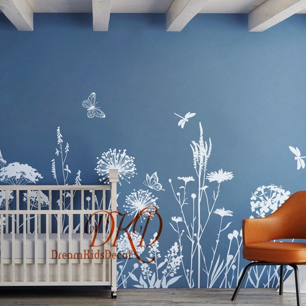Flower Wall Decals - Etsy