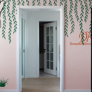 Willow Tree Wall Decal Nursery Wall Decals Leave Sticker Kids | Etsy